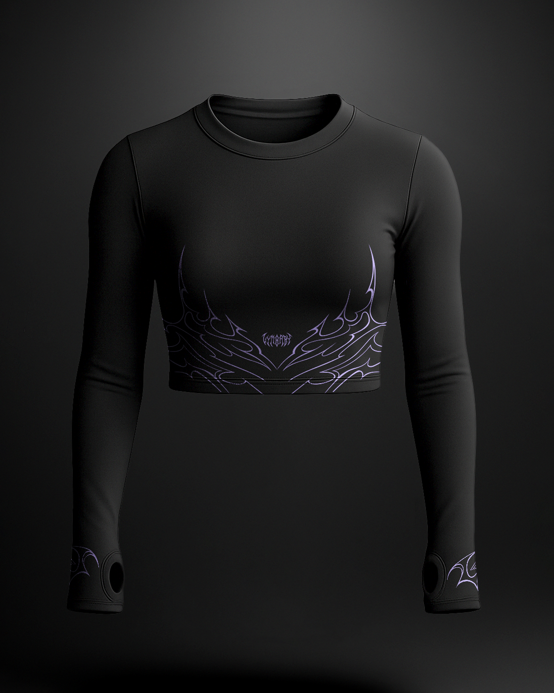 Valkyrie Full Sleeve Compression Crop Top – GYMBABY